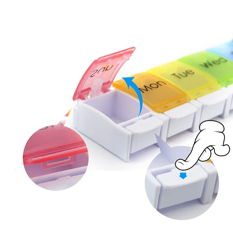 Convenient Plastic Weekly Pill Box with Large Compartments Suppliers ...